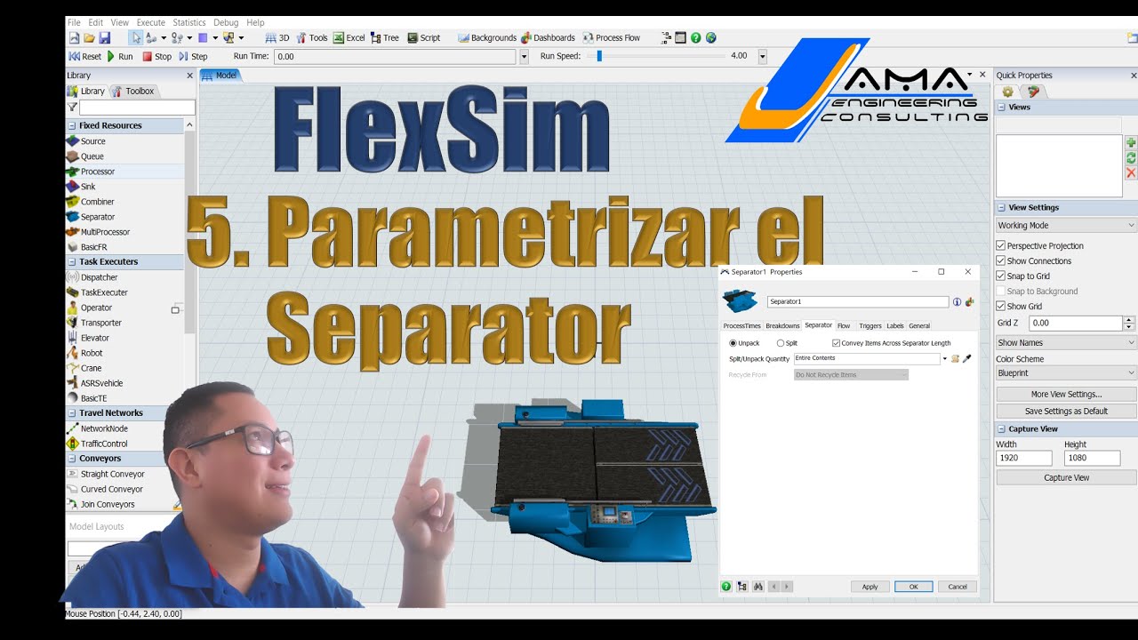 5. ¿Cómo configurar el Separator en Felxsim? - YouTube