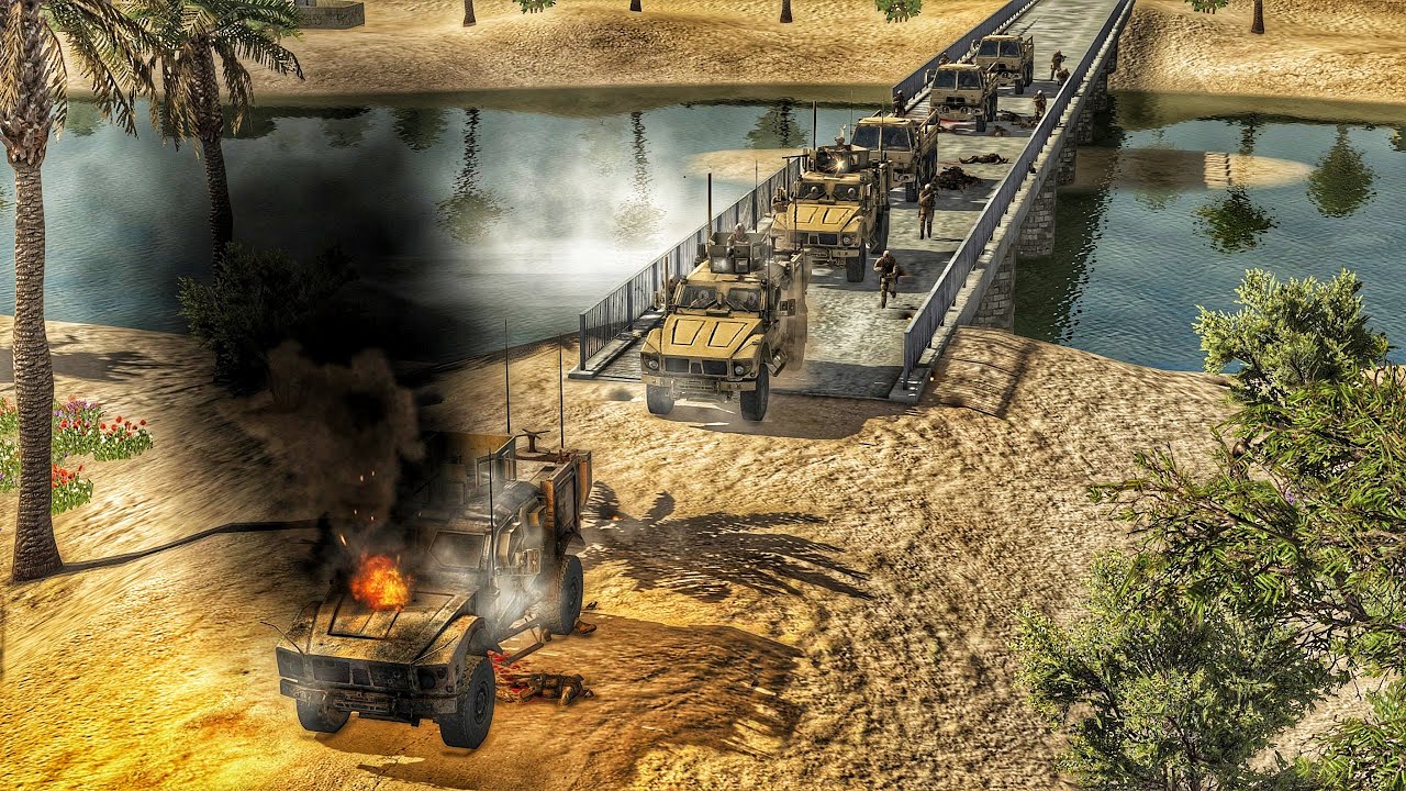 US ARMY CONVOY BRIDGE AMBUSH | Call To Arms Battle Simulation - YouTube