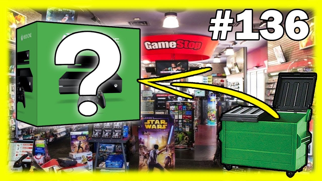 Gamestop Dumpster Diving Xbox One in box!? Night 136 - YouTube