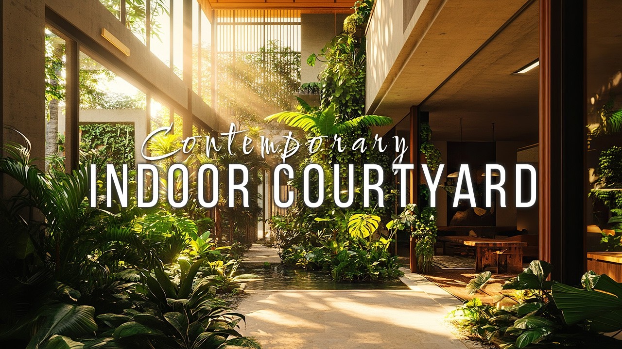 Contemporary Indoor Courtyard Designs for Modern Living: Best Plants ...