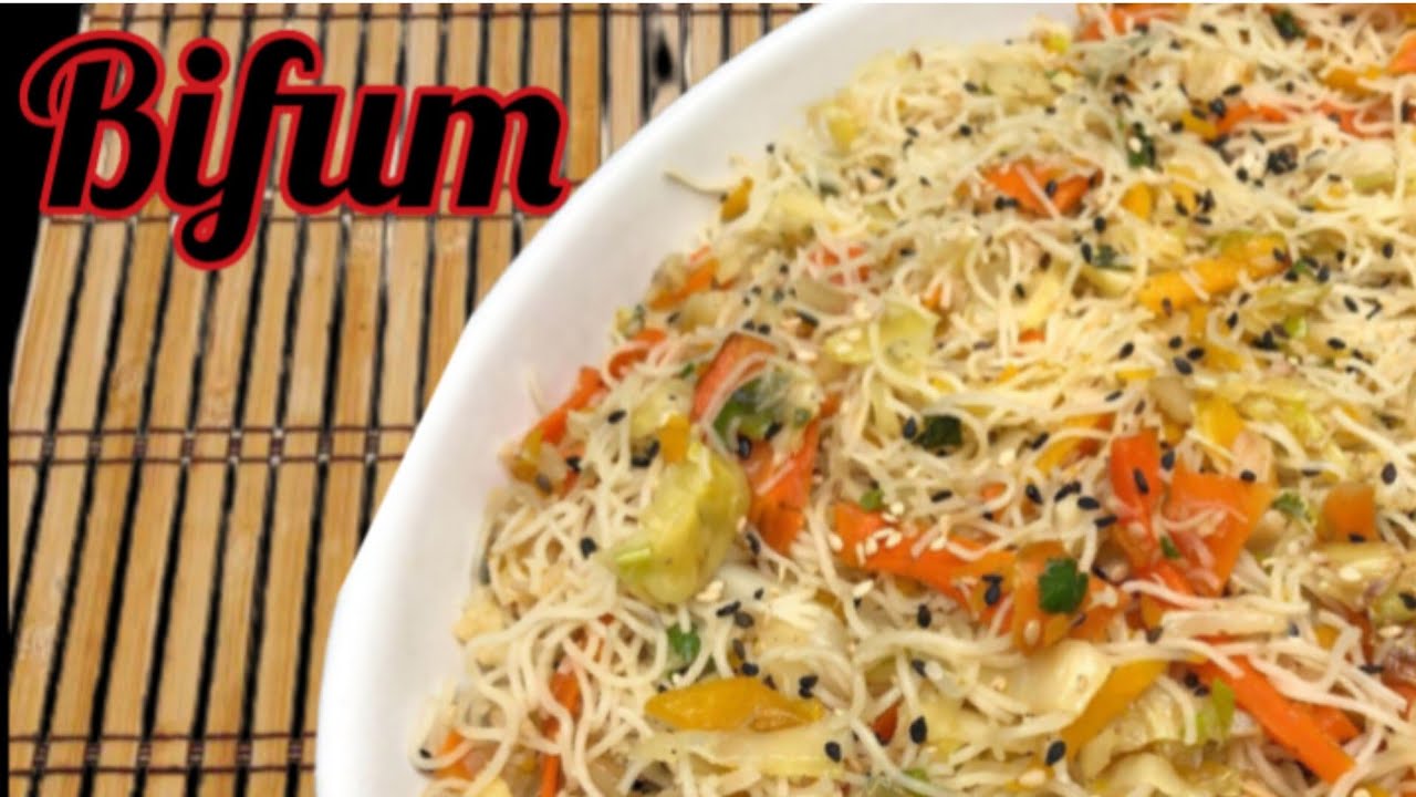 COMO FAZER BIFUM | COMIDA JAPONESA | VANESSA SILVA #bifum #salada - YouTube