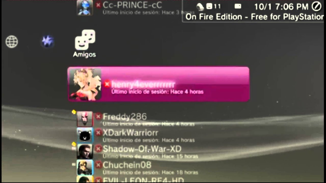 Playstation Network Friends xD - YouTube