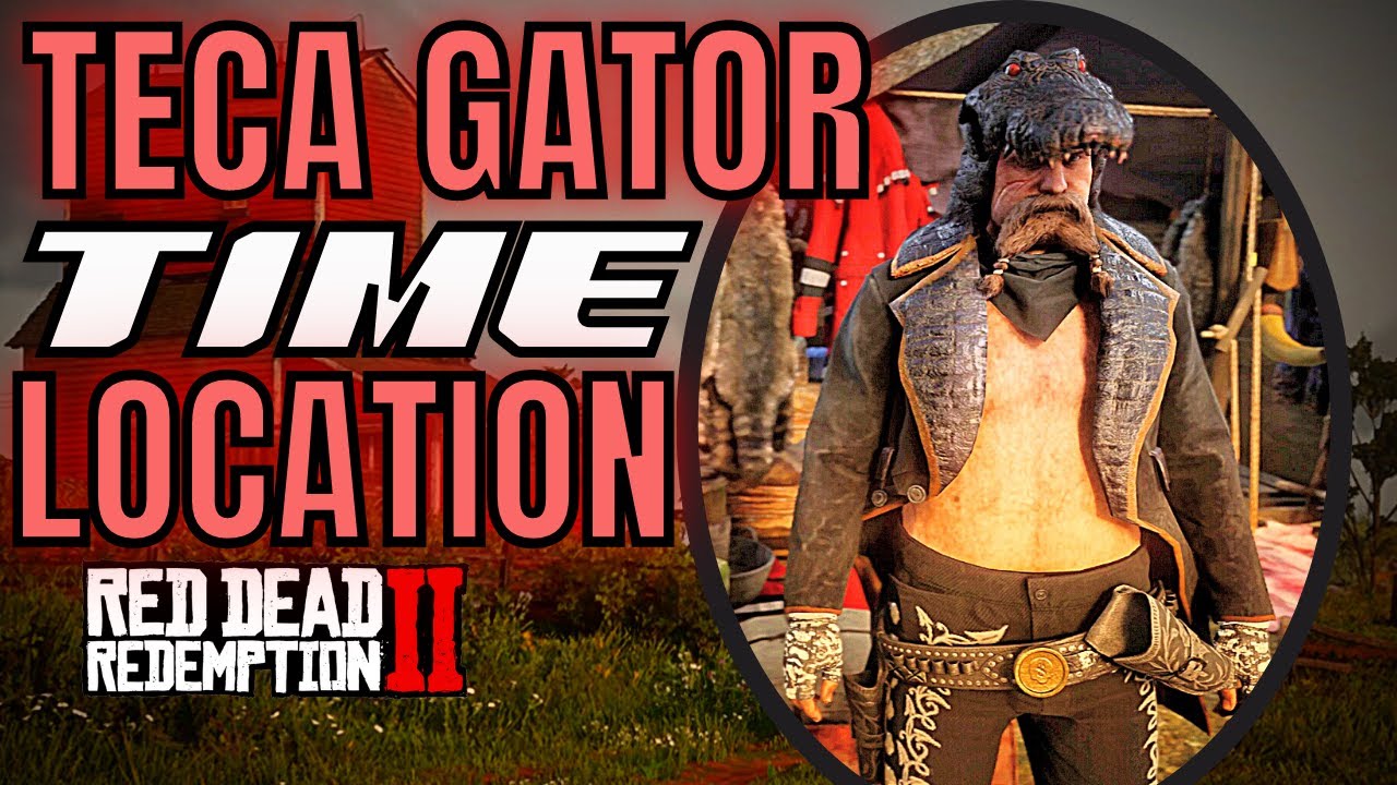 Legendary Teca Gator Location and Time RDR2 - YouTube