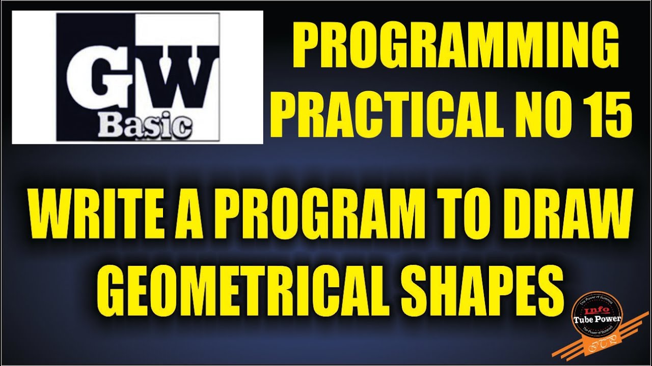 Practical # 15 GW Basic How to draw Geometrical shapes Urdu/Hindi - YouTube