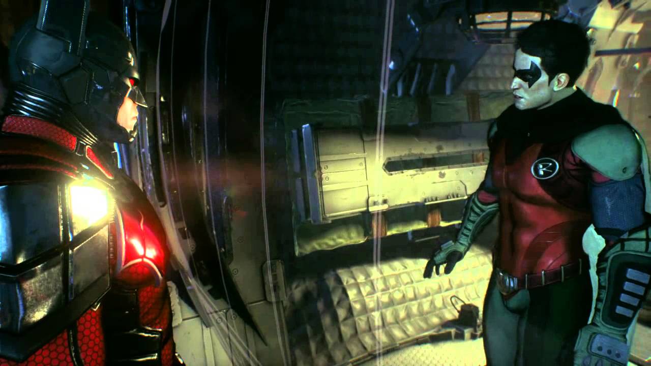 BATMAN: ARKHAM KNIGHT tell robin about oracle - YouTube