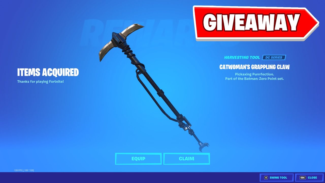 How To Get The "0 Input Delay" Catwoman Claw Pickaxe in Chapter 3 ...