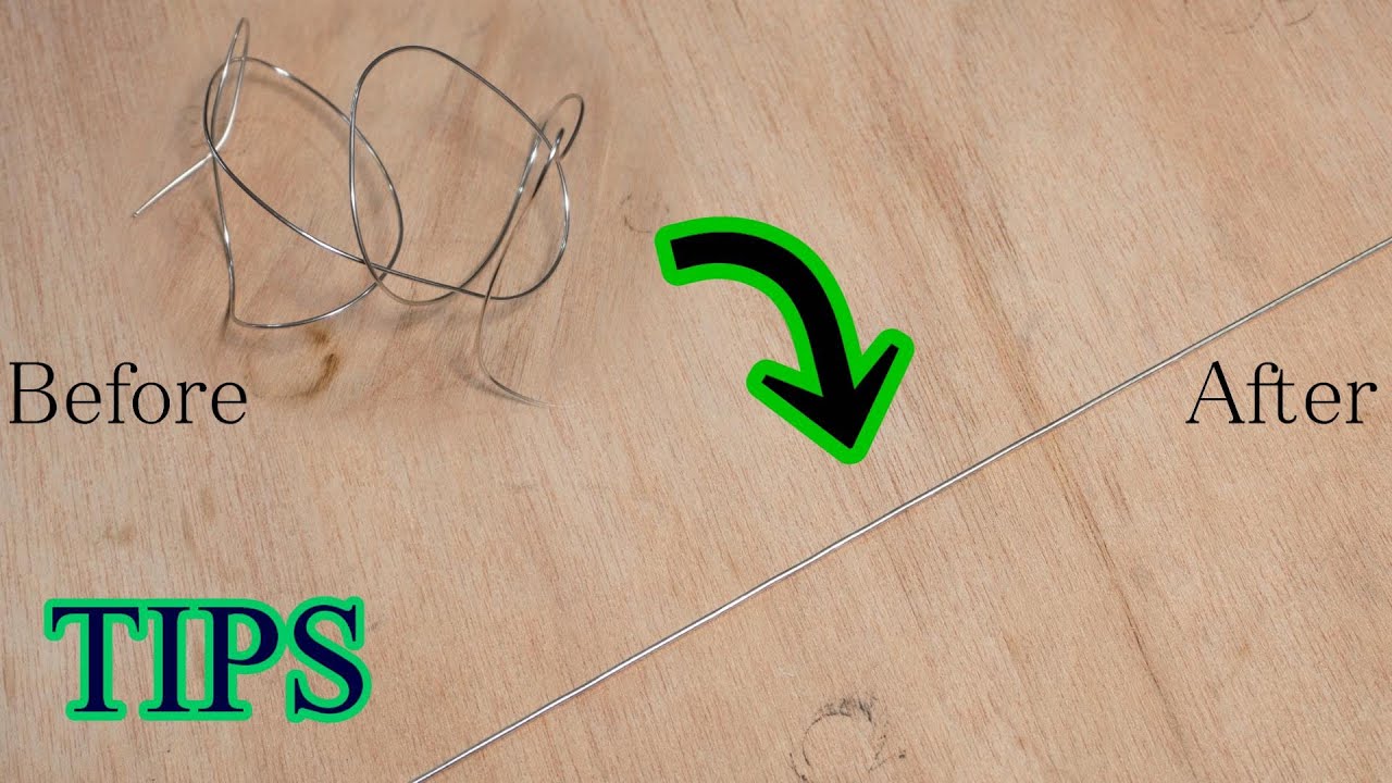 How to straighten a wire in an instant & A trick using a wire - YouTube