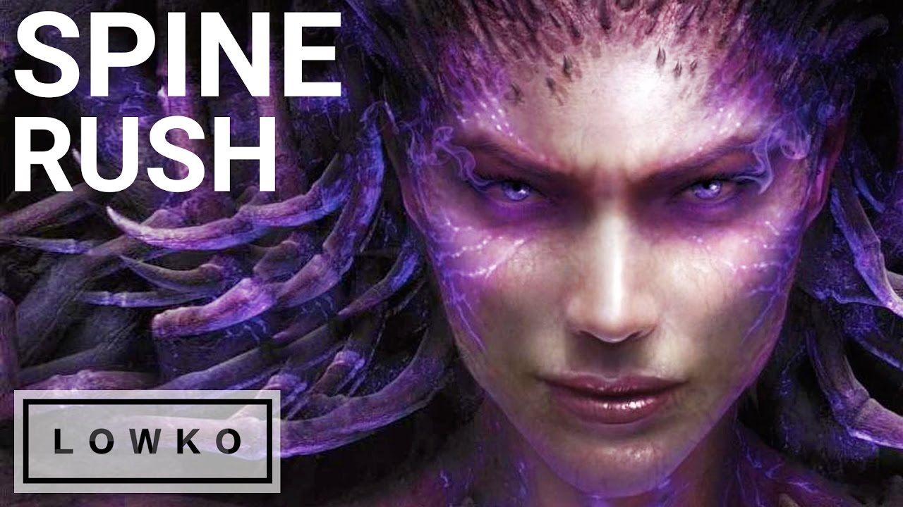 Starcraft 2 Spine Crawler Rush Youtube