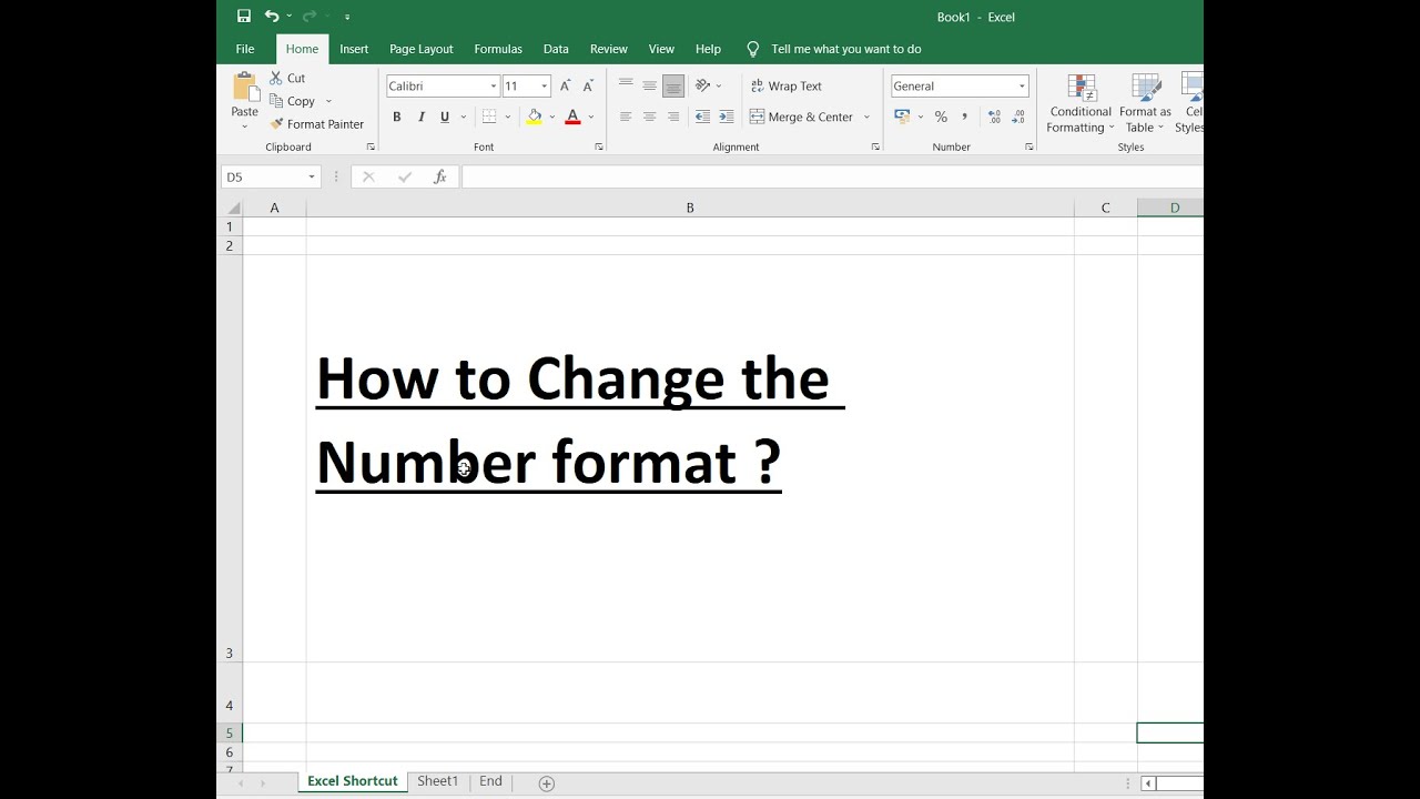 How To Change Number Format Using Microsoft Excel 2019 YouTube How To Change Number Format Using Microsoft Excel 2019 YouTube