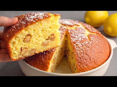 Cake in 5 minutes without scales! 🍋 Everyone is looking for this recipe!
