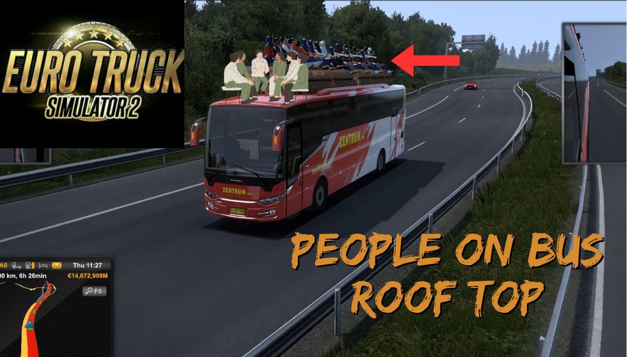 Euro Truck Simulator 2 People Sitting on the ROOF Top - YouTube