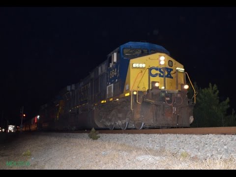 HD: CSX 664 AC6000 w/ RS3L leads CSX Q197-07 in Red Oak, GA - YouTube