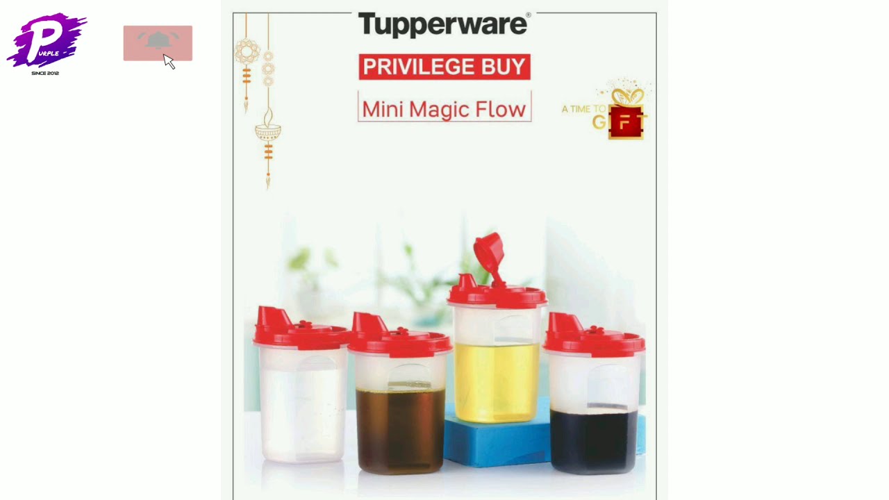 #Tupperware l Mini Magic Flow I Purple - Since 2012 - YouTube