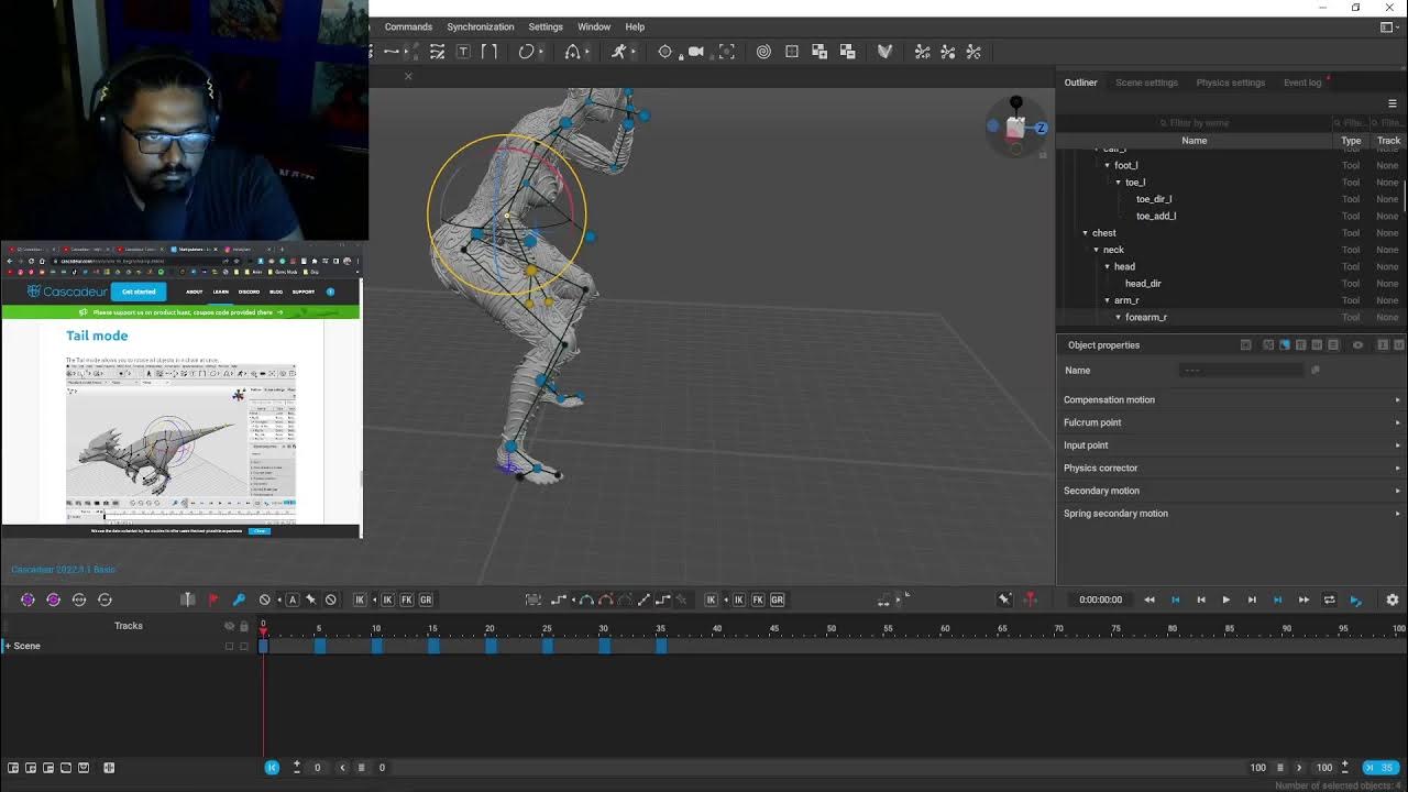 LEARNING TO ANIMATE. CASCADEUR PART 1 - YouTube