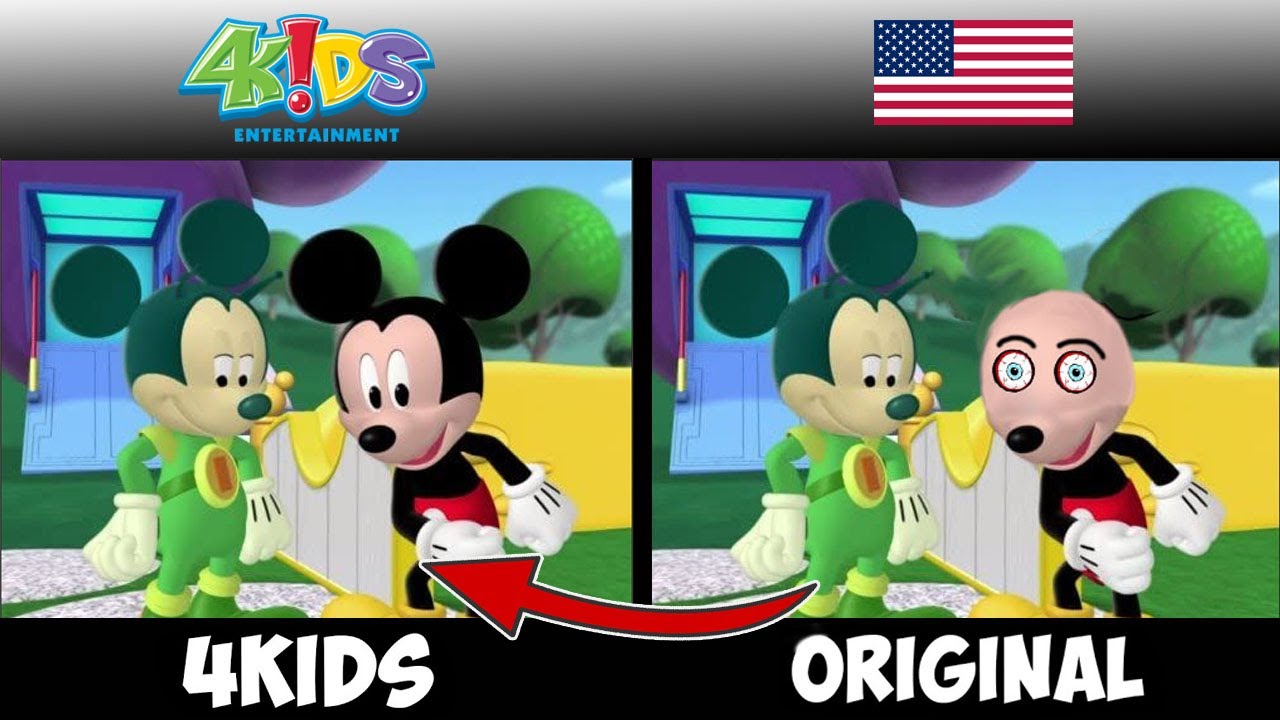 4kids Censorship in MICKEY MOUSE Clubhouse Adventure Time - YouTube