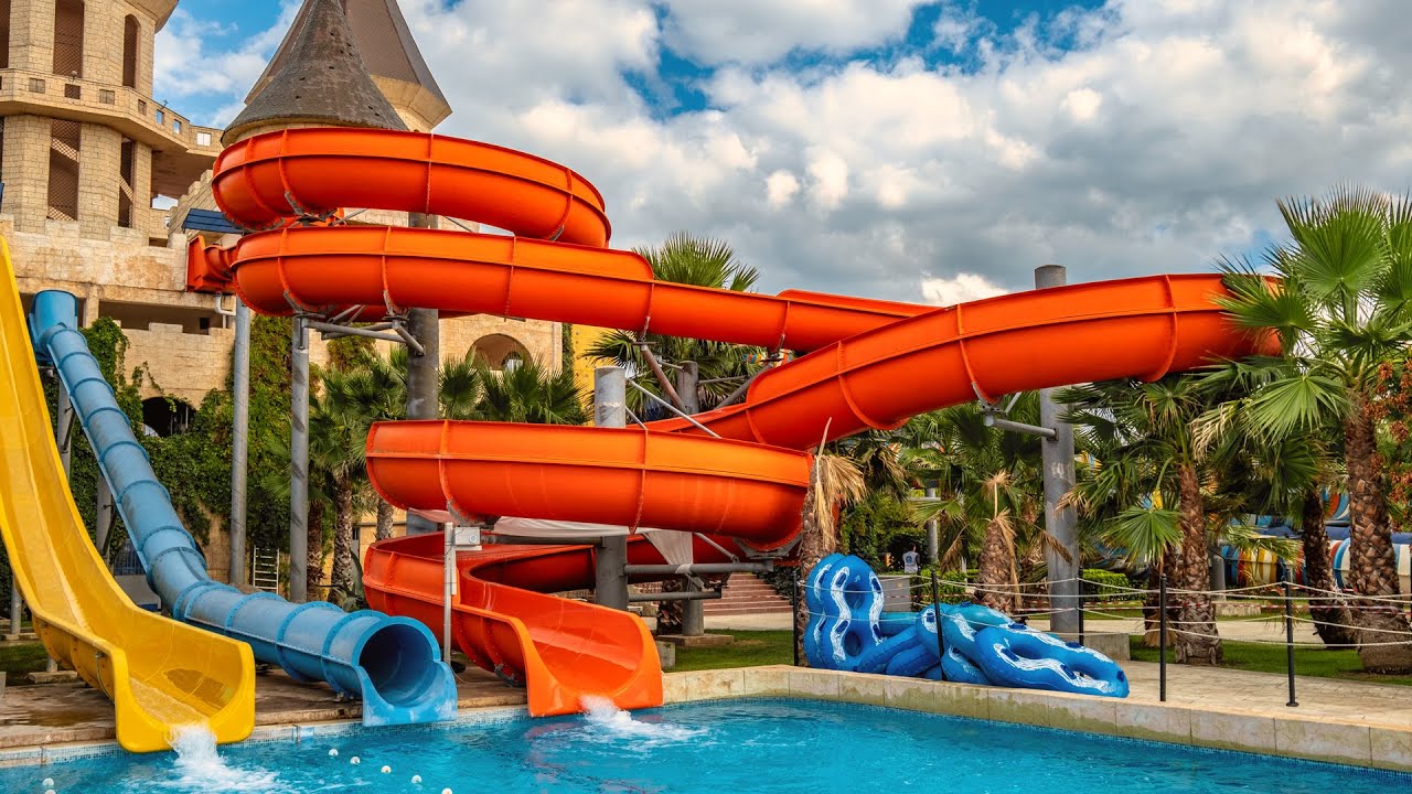 Rafting Slide - Inner Tube Water Slide at Aquapark Nessebar - YouTube