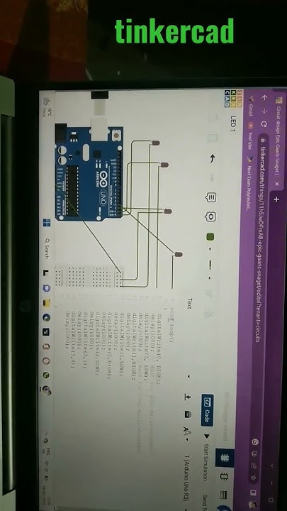 🔥🔥LED Blink With Arduino UNO in Tinkercad Circuit (In Hindi) @md_ajam_tutorial #md_ajam_tutorial ...