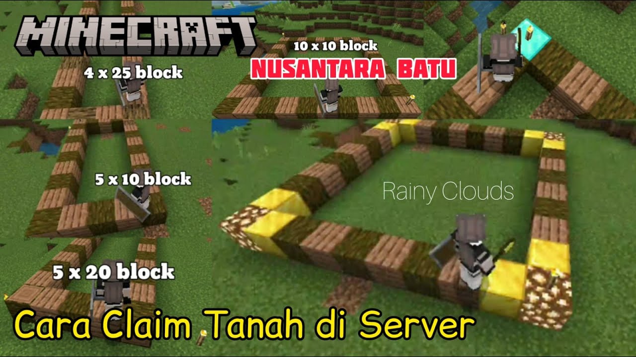 Cara Claim Land di Server Minecraft Nusantara Batu || Minecraft ...