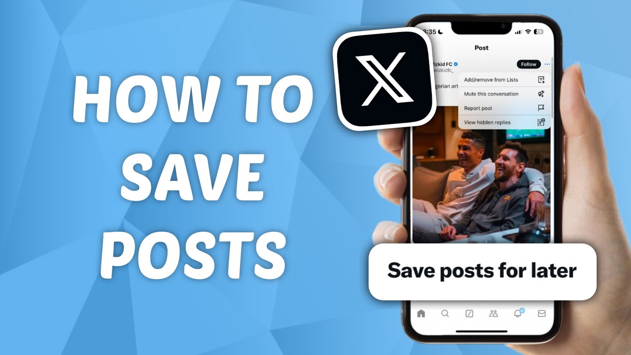 How to Save Posts on X (Twitter) - YouTube
