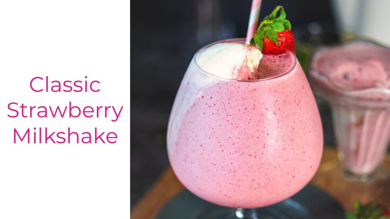 Strawberry Milkshake Recipe (ASMR) - How to Make Perfect Strawberry ...