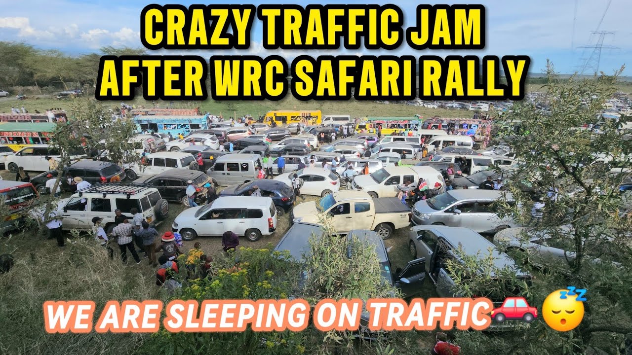 MASSIVE TRAFFIC JAM ENSUED AFTER THE CONCLUSION OF WRC SAFARI RALLY ...