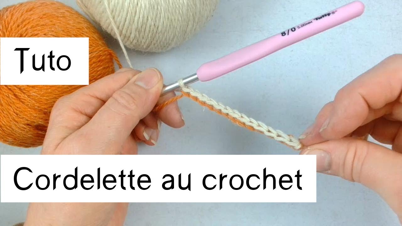 Faire une cordelette au crochet - YouTube
