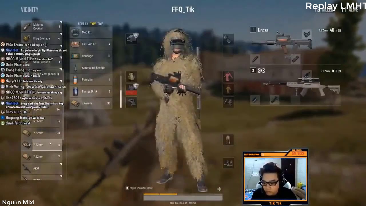 Độ Mixi Bình Luận Game Solo PUBG 16 mạng của Tik Tik Siêu Hài - YouTube