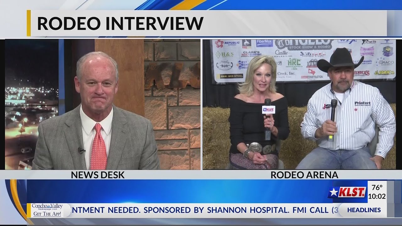 WATCH: KLST Carolyn McEnrue interview with Rodeo Announcer Boyd ...