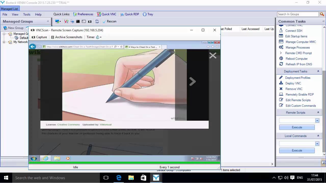 Classroom remote screen capture - YouTube