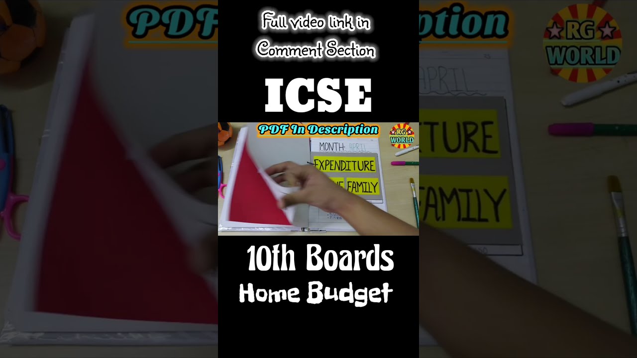 ICSE Class 10 Maths Project On Home Budget Planning Home Budget Of ICSE Class 10 Maths Project On Home Budget Planning Home Budget Of