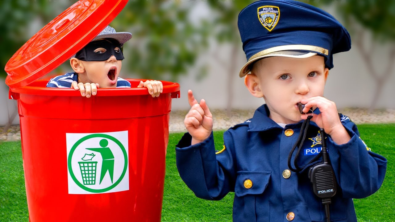 Five Kids Police help catch a thief + more Children's Songs and Videos ...