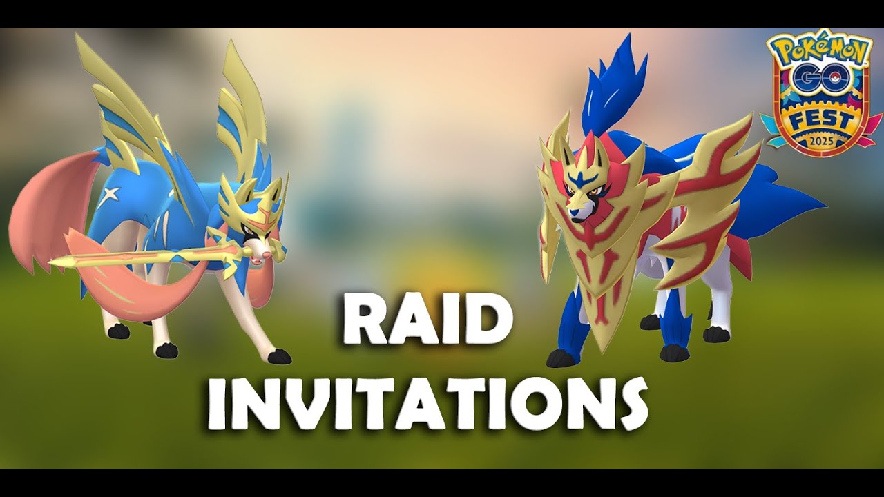 Global fest Zamazenta Raid invites Pokemon go - YouTube