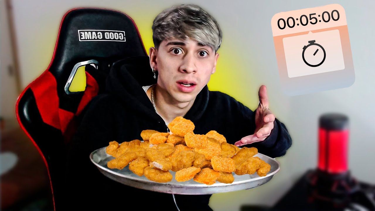 ¿Cuántos NUGGETS me puedo comer en 5 MINUTOS? - YouTube