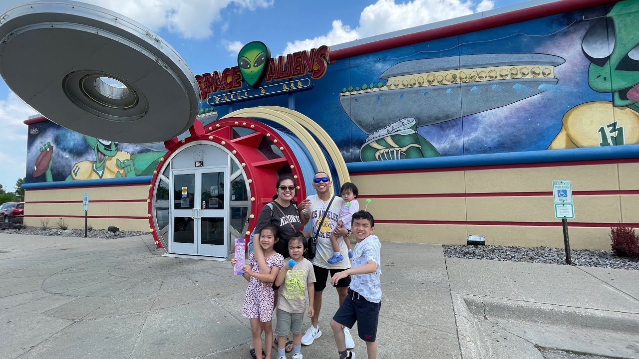 Ivan's birthday trip to Minneapolis | Lunch at Space Alien Restaurant ...