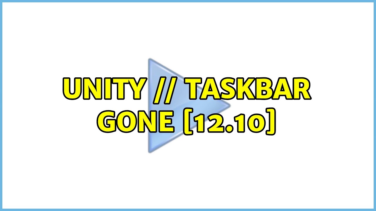 Ubuntu: Unity // taskbar gone [12.10] - YouTube