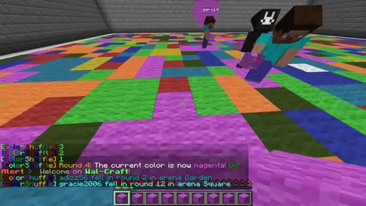 Tacones perdidos en Color Shuffle! | MINECRAFT - YouTube