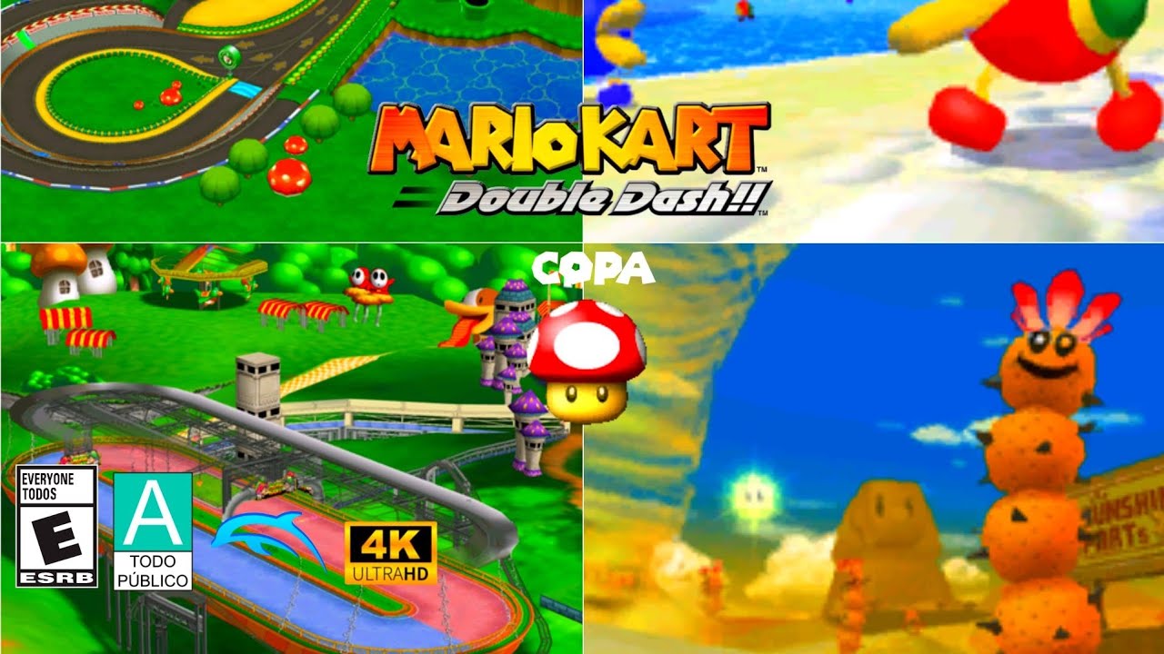 Mario Kart Double Dash Copa Champiñon 100cc (Dolphin Emulador) (4K ...