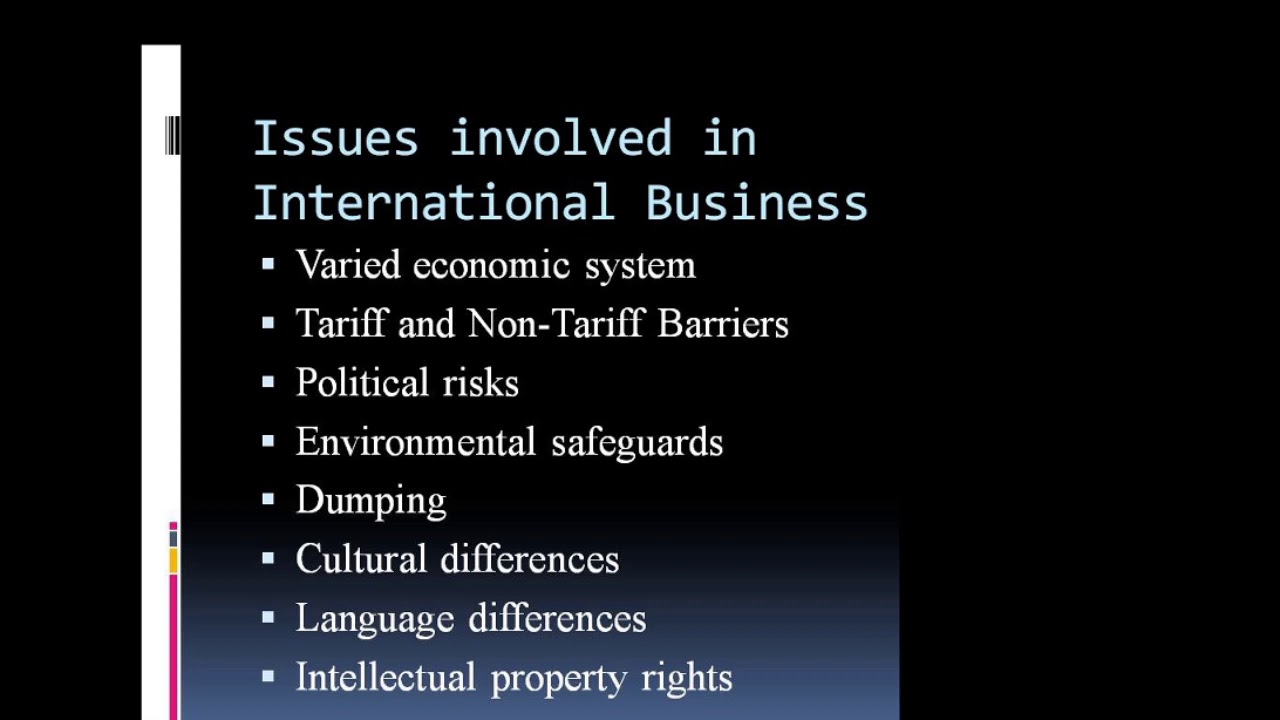 Issues in International Business - YouTube