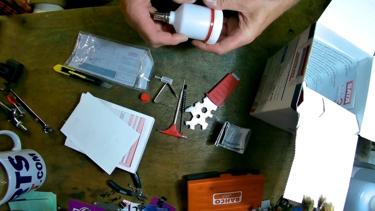 Sata Minijet 4400B RP 1.2 Unboxing 1 of 2 - YouTube