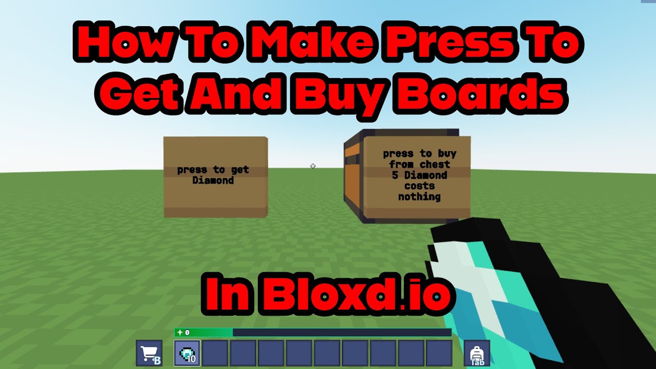 How To Make Press To Get And Buy Boards On Bloxd.io - YouTube