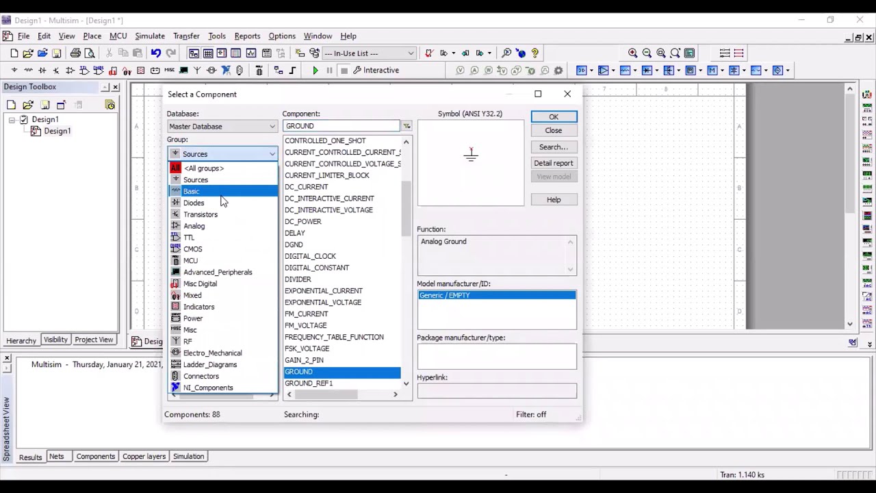 Full wave rectifier | Bridge Circuit | Multisim 14.2 | Tutorial - YouTube