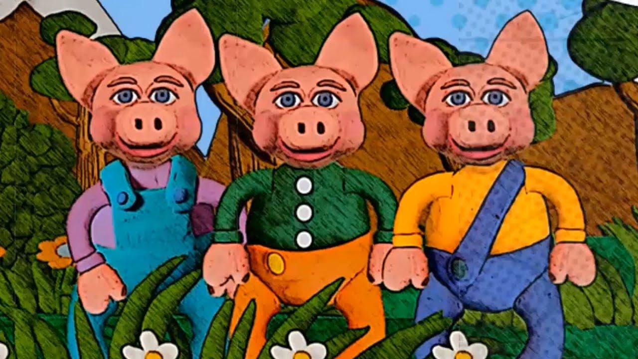 2 CUENTOS DE LOS TRES CERDITOS Y EL LOBO FEROZ - YouTube