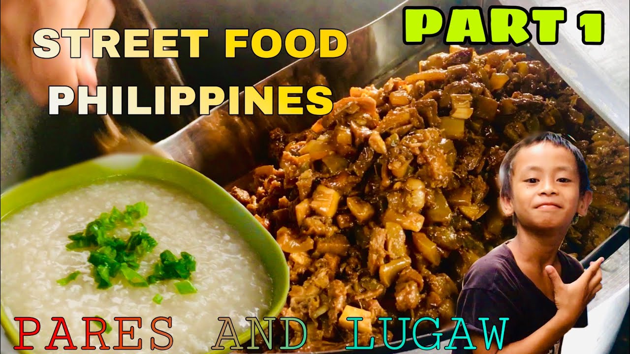Filipino Street Food | LUGAW and BEEF PARES in Matnog, Sorsogon - YouTube