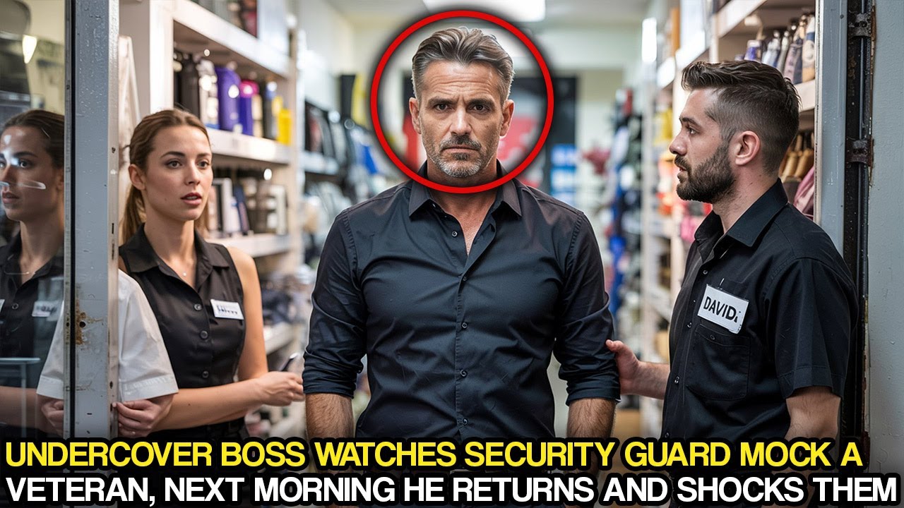 Undercover Boss Watches Security Guard Mock A Veteran, Next Morning He ...