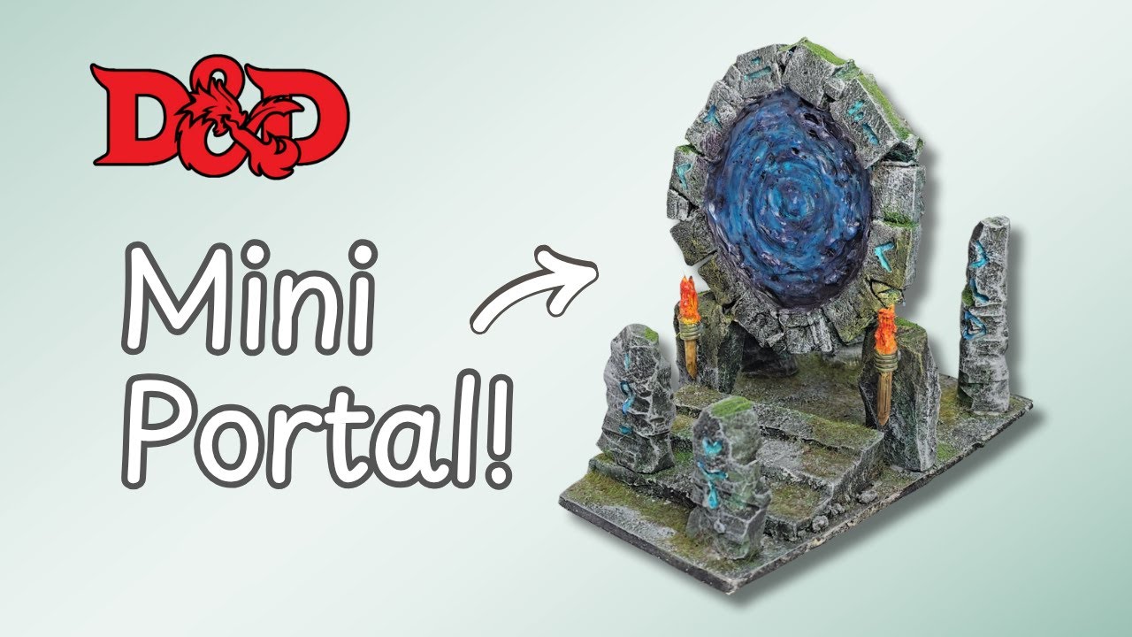DIY PORTAL for D&D, wargaming, tabletop games - YouTube