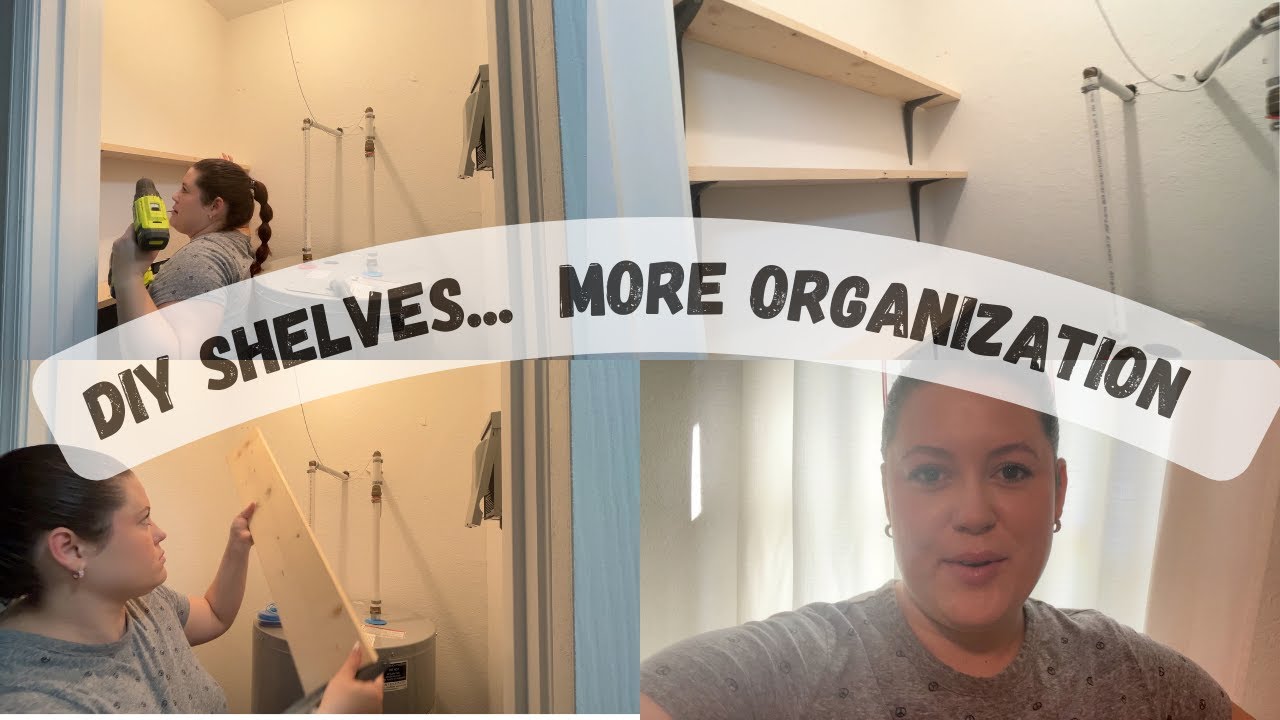 DIY SHELVES...Easy way to add more storage - YouTube