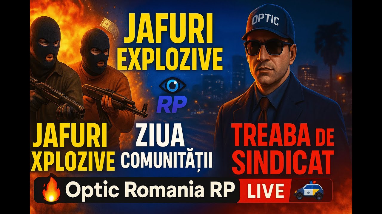 💣 JAFURI EXPLOZIVE & ZIUA COMUNITĂȚII 3 ANI | Optic Romania RP 🔥 Treaba de Sindicat LIVE 🚔# ...