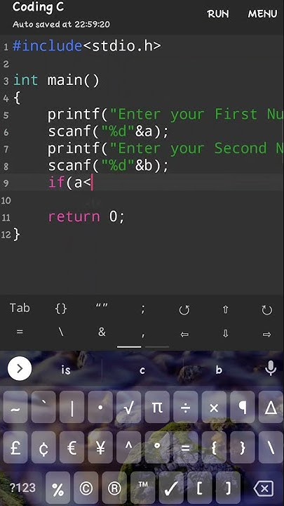 RUNNING C PROGRAM ON MOBILE 🔥🔥🔥 #shorts #coding #mobile #clanguage - YouTube