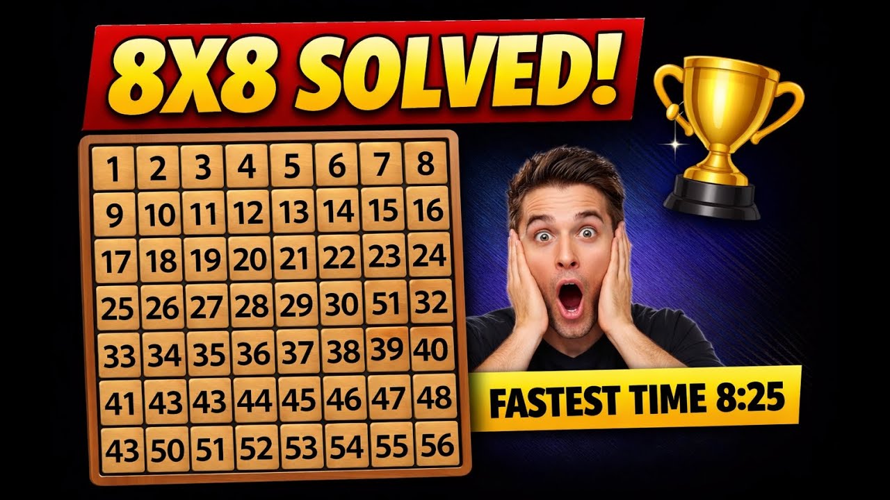 FINALLY UNLOCKED THE IMPOSSIBLE NUMPUZ 8X8! 🤯 FASTEST SLIDING PUZZLE ...