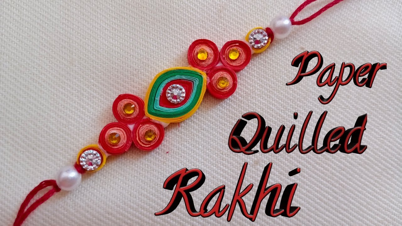 Paper-quilled Rakhi ||*amazing paper-craft*|| - YouTube